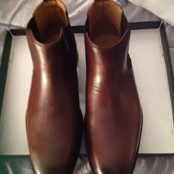 Saks Fifth Avenue | Shoes | Saks Fifth Avenue Mens Dark Brown Leather ...